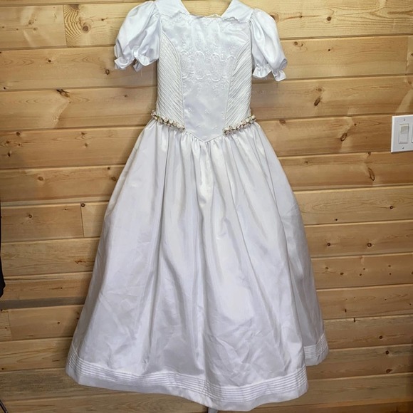 Dresses | Girls White Princess Flower Dress Up Wedding Dress 91 | Poshmark